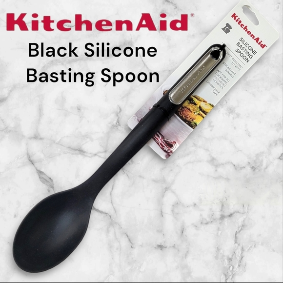 KitchenAid | Kitchen | Kitchenaid Black Silicone Basting Spoon Nwt ...